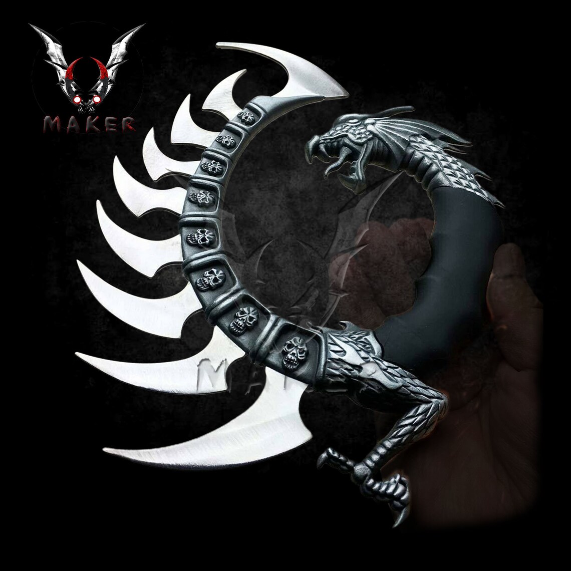 Dragon Claw Fantasy Cosplay Knife 8" Best Knife for Hunting,camping ...
