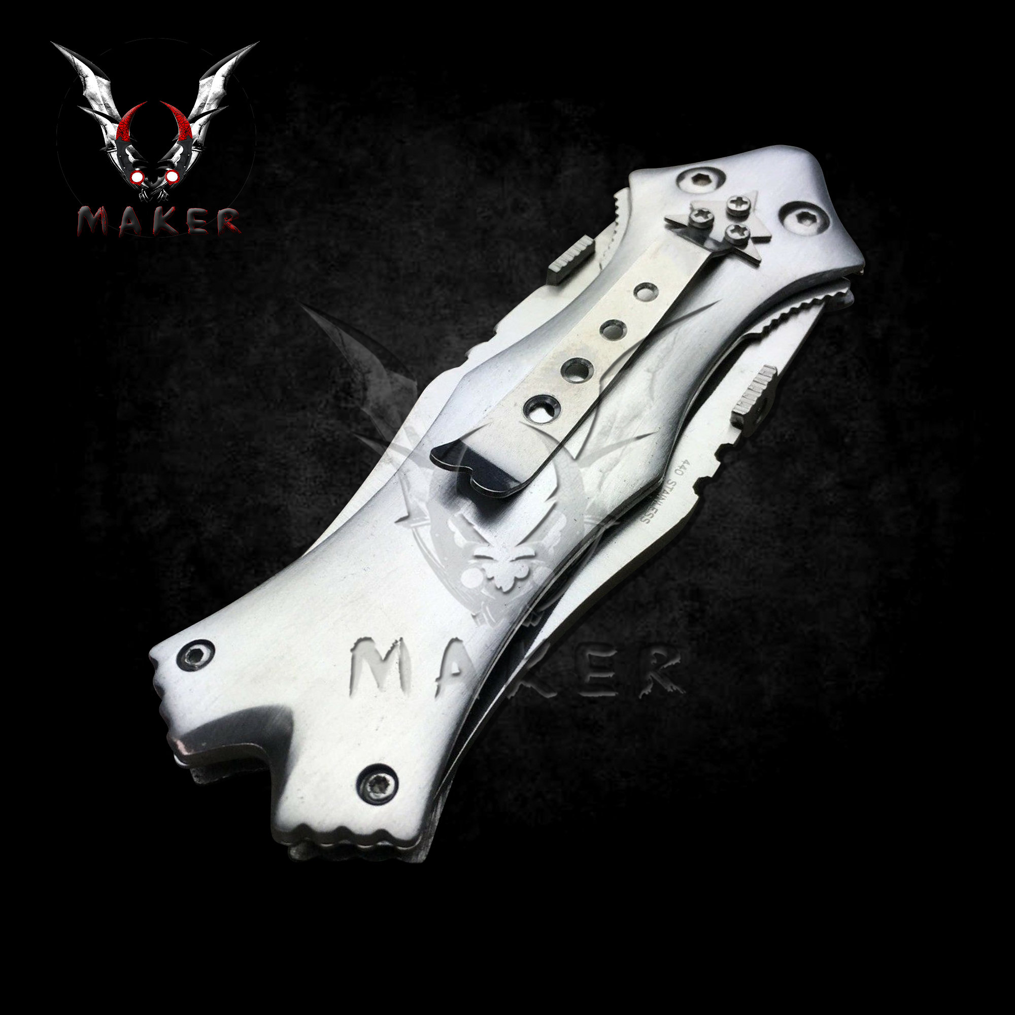 Dual Blade Fantasy Cosplay Knife 8.5 Steel Blade Best - Etsy