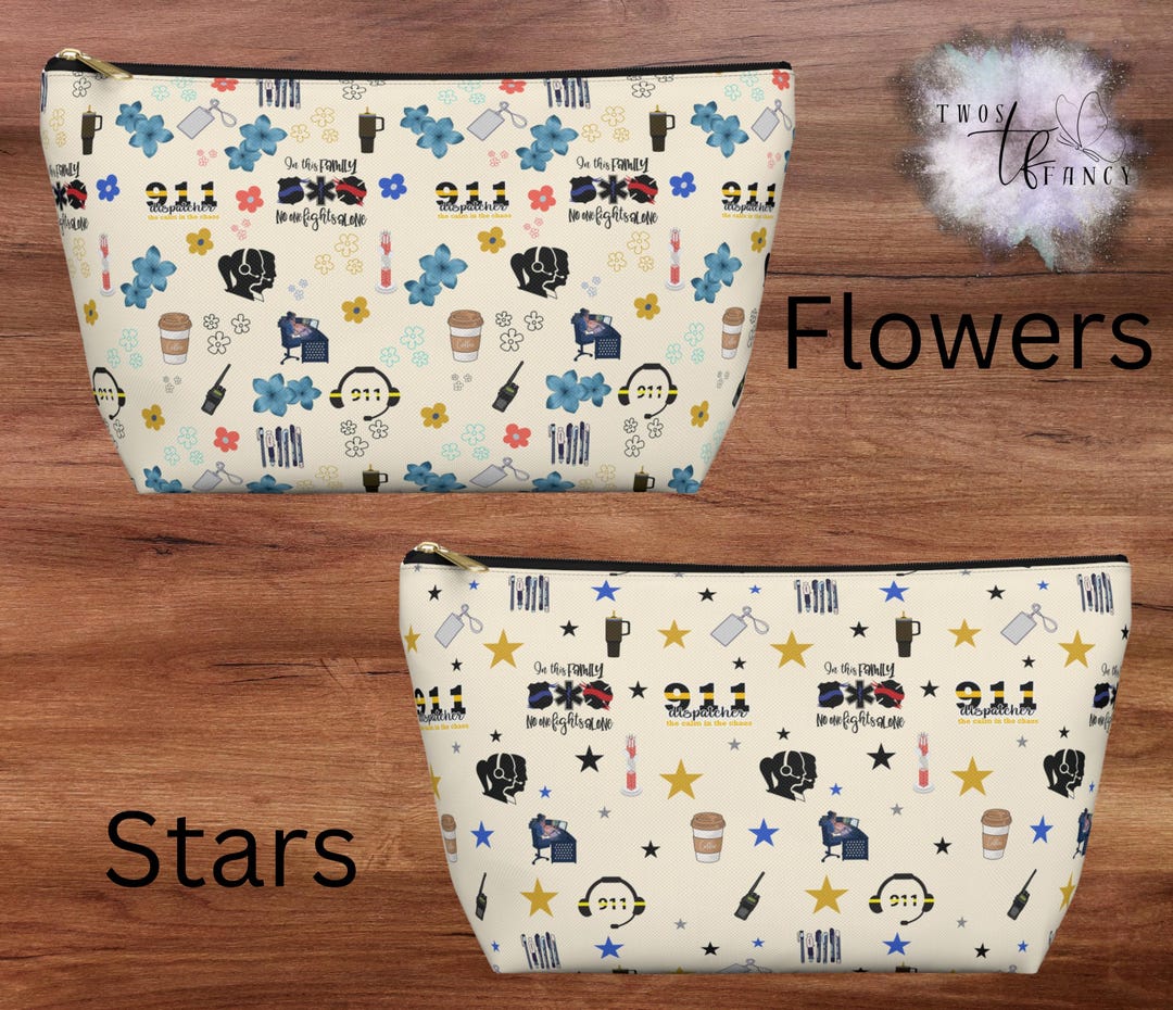 911 Dispatcher Zipper Pouch, Emergency Responder Makeup Organizer - Etsy