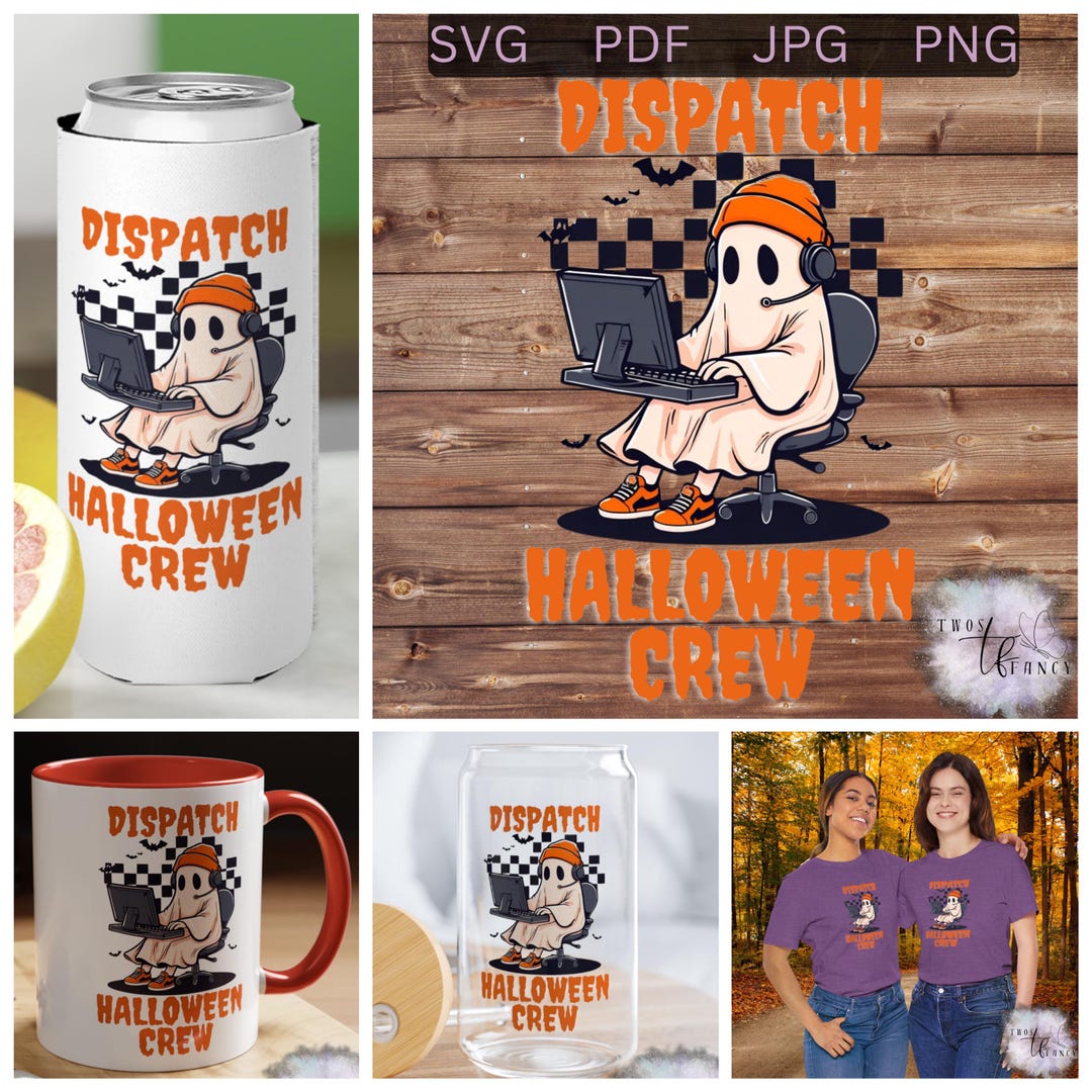 911 Dispatcher Halloween Digital Design, Dispatching Gifts, PNG, Svg ...