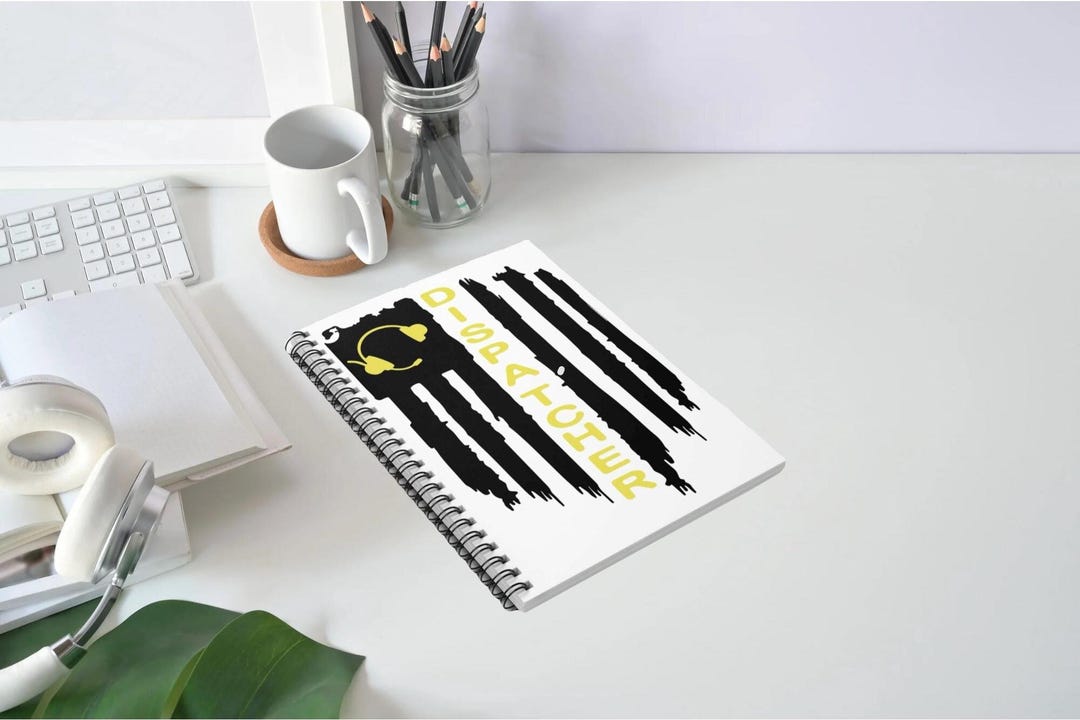 Thin Gold Line 911 Dispatcher Spiral Notebook, Telecommunicator Gifts ...