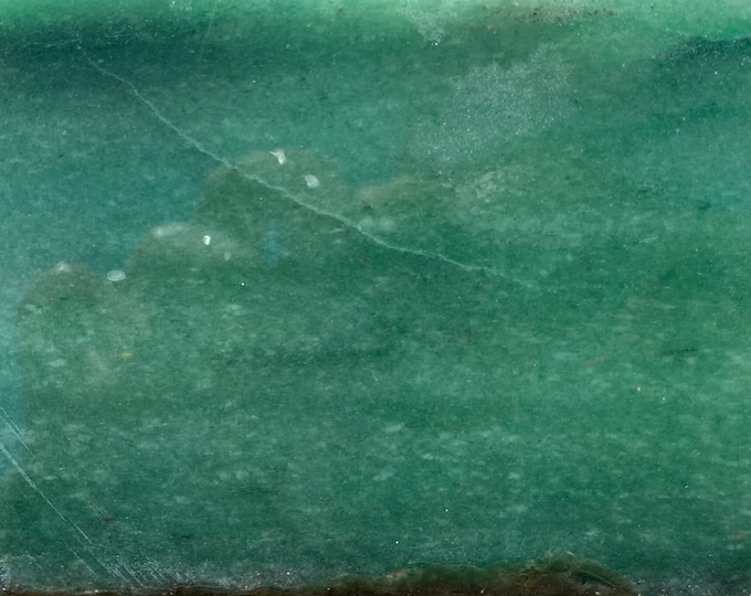 THICK Green Moss Agate Rough Slab Unpolished Lapidary Slice 291 Grams ...