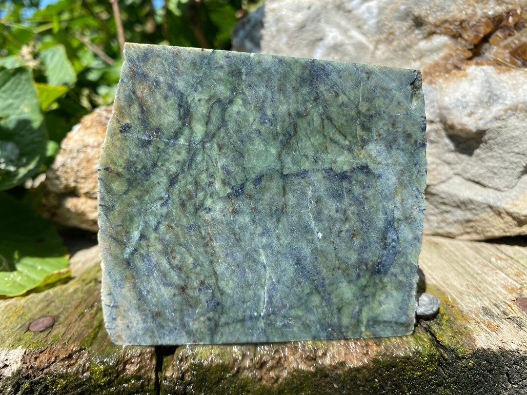 Nephrite Jade Webbed Blue Green From Washington State Unpolished ...