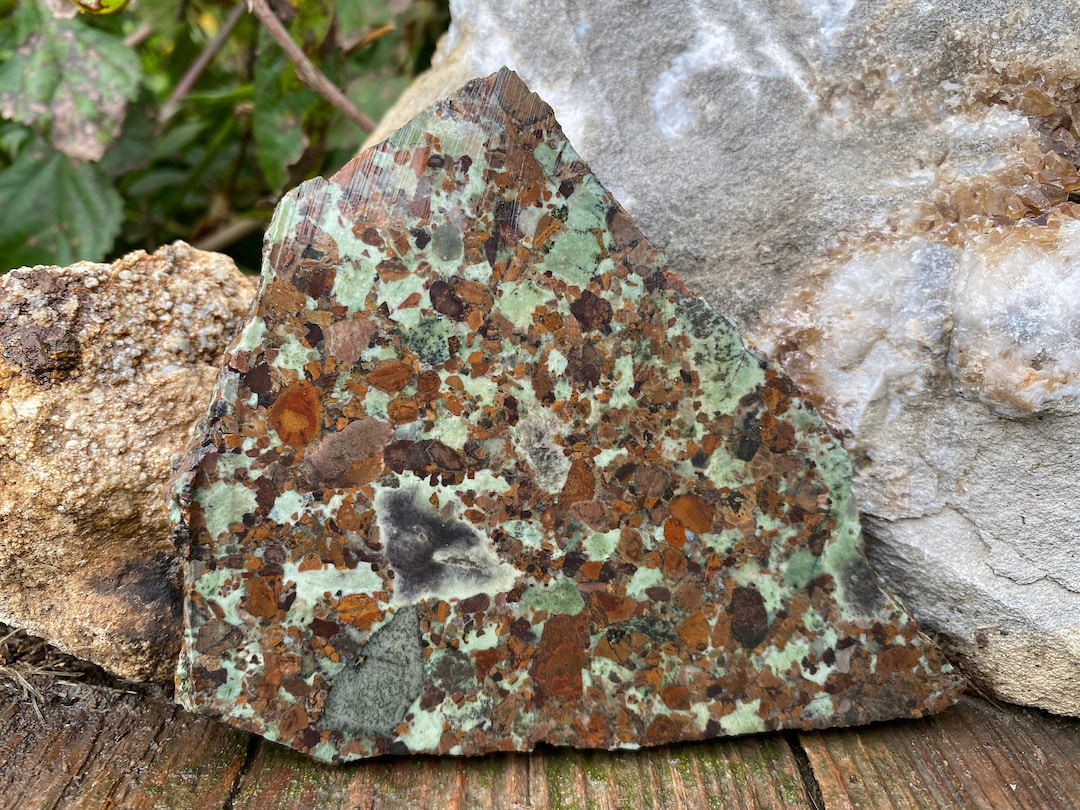 Green Brecciated Jasper Raw Unpolished Lapidary Slab Rough 132 Grams - Etsy