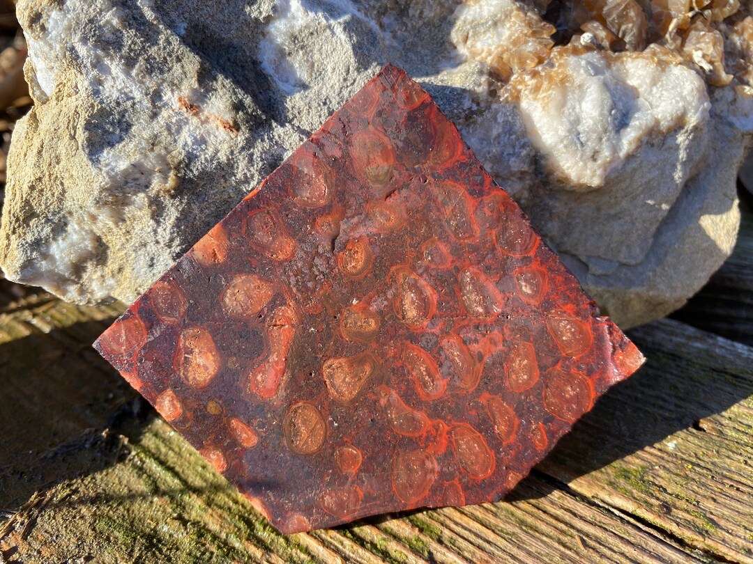 Mary Ellen Jasper Stone Rough Lapidary Slab Rough From Minnesota 93 ...