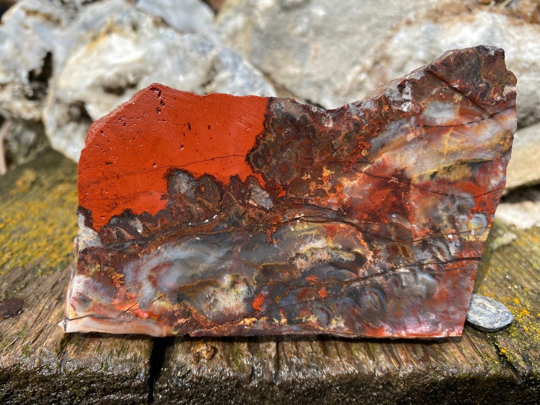 Sarape Jasper Slab Unpolished Rough Lapidary Slice 100 Grams - Etsy