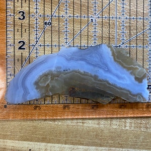 Blue Lace Agate From Africa Unpolished Lapidary Slab Rough Slice 78 ...