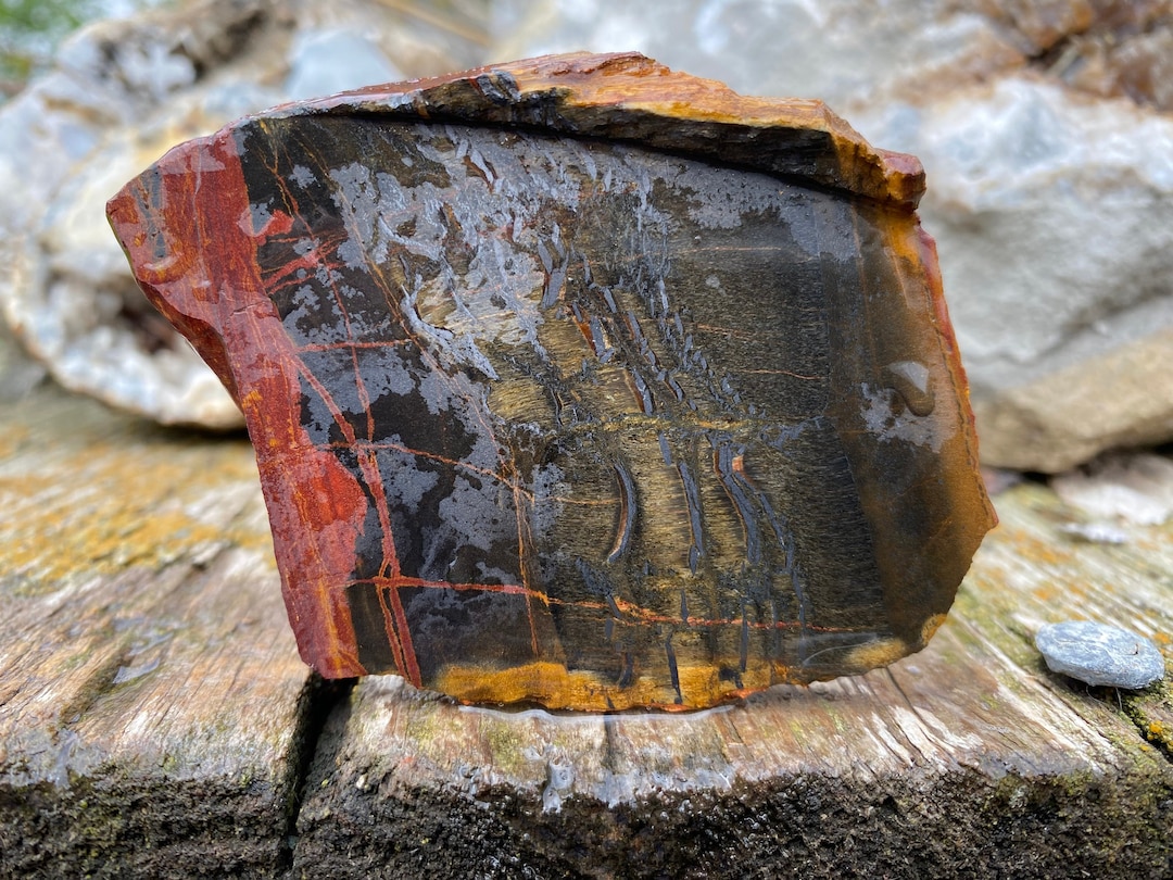 Marra Mamba Tiger Eye Unpolished Lapidary Slab Rough Slice From ...