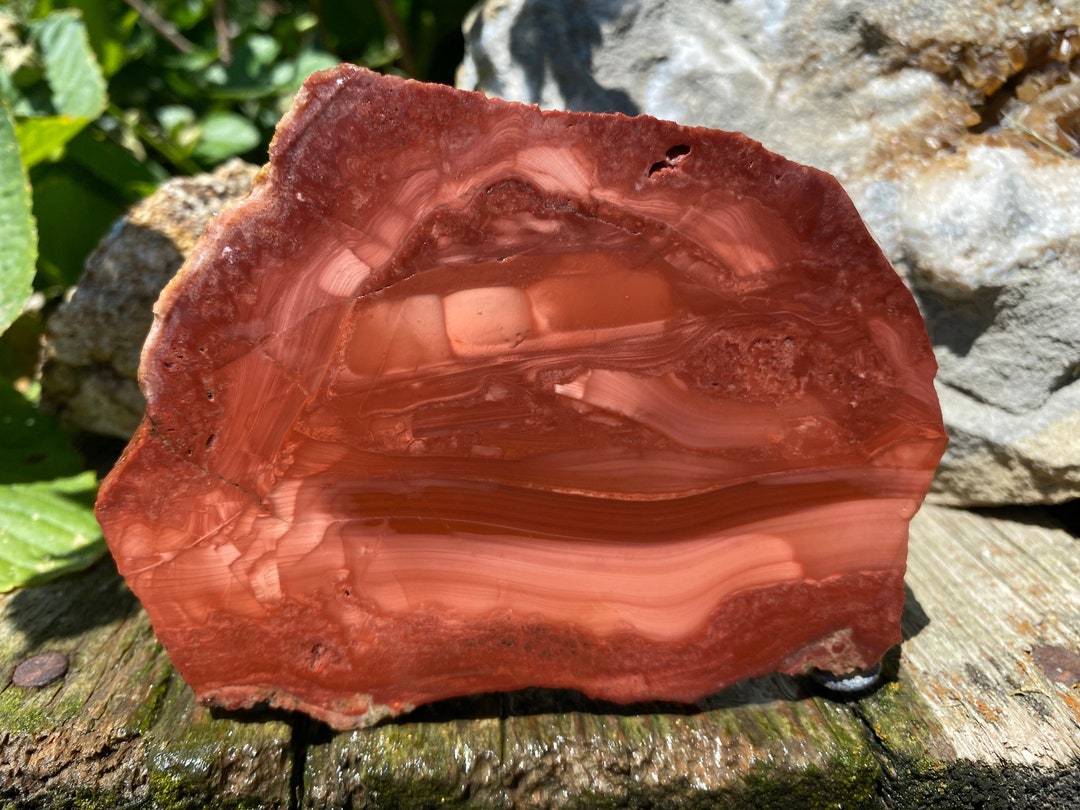 Pink Royal Imperial Jasper Stone Rough Lapidary Slab Rough Slice From ...