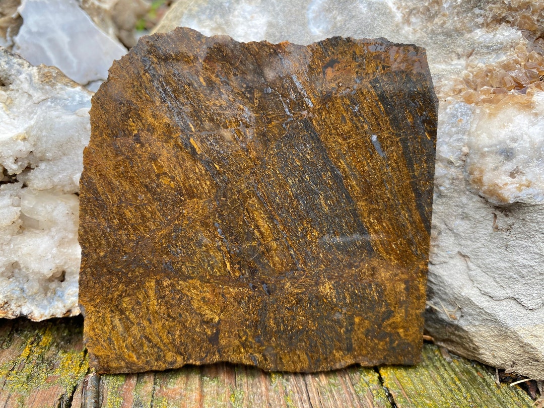 Bronzite Unpolished Lapidary Slab Rough Slice 112 Grams “poor Man’s ...