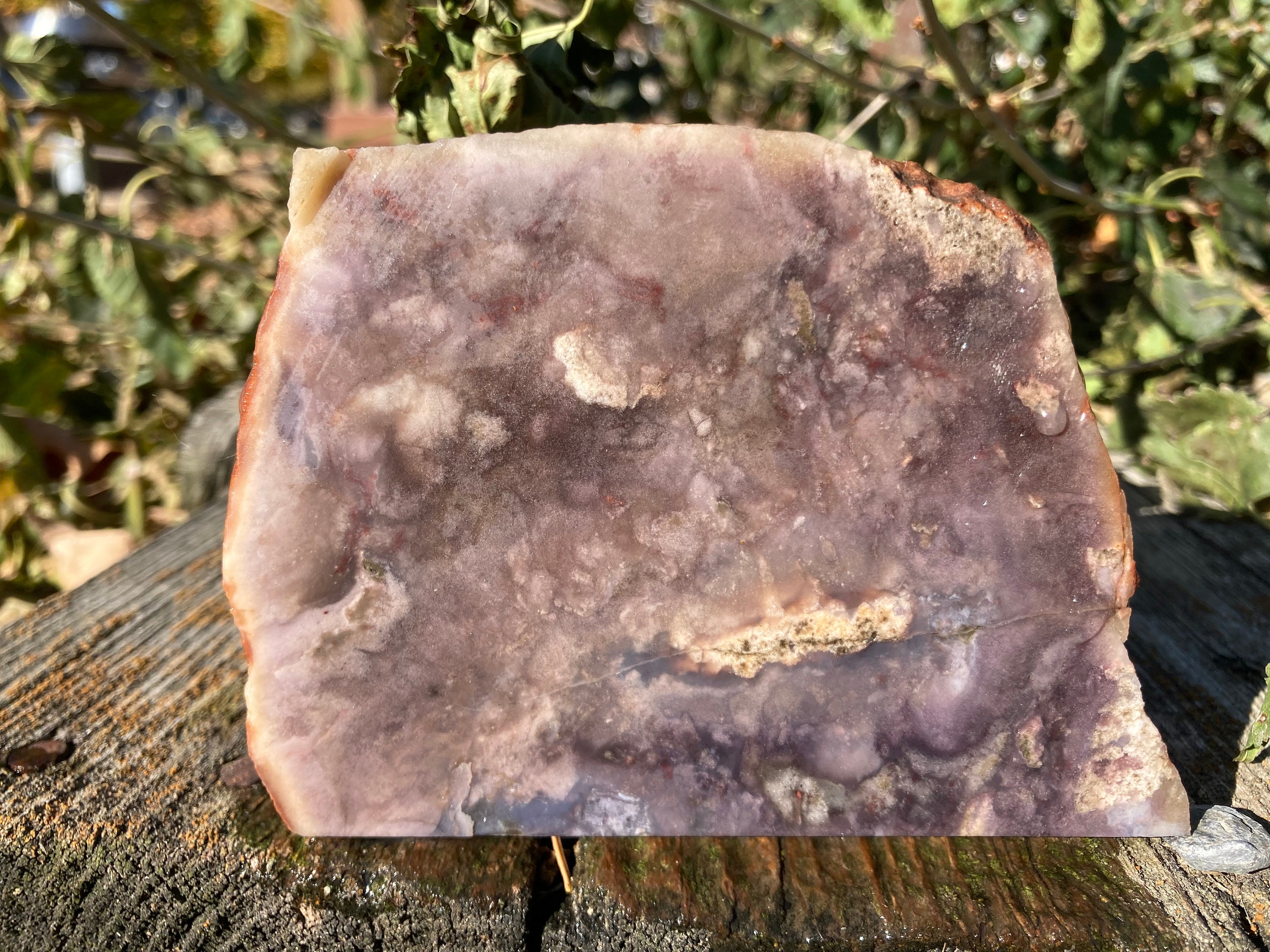 Purple Cloud Agate Unpolished Lapidary Slab Rough Slice From - Etsy