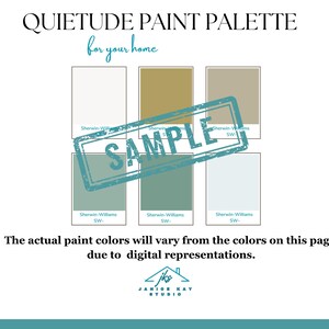 Sherwin-williams Quietude Paint Palette: 2025 Color Guide (digital ...