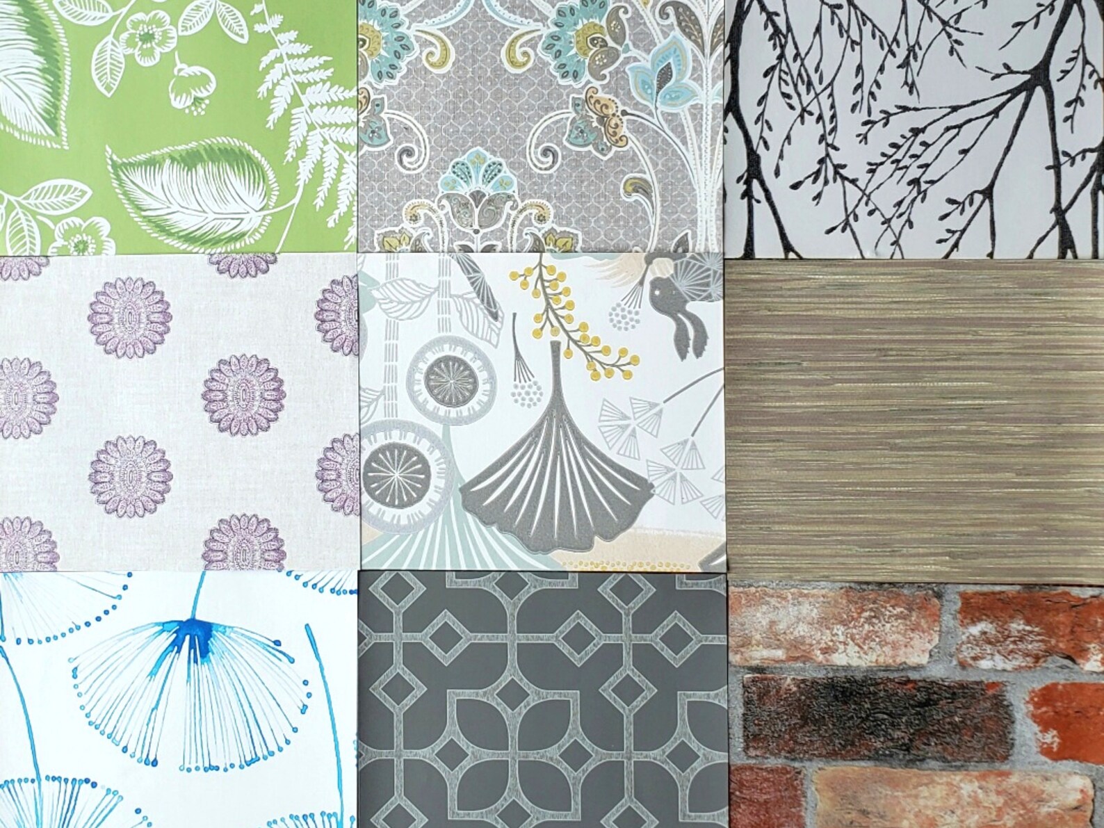 Wallpaper Samples Pack/ 12 Large Pieces 11 X - Etsy