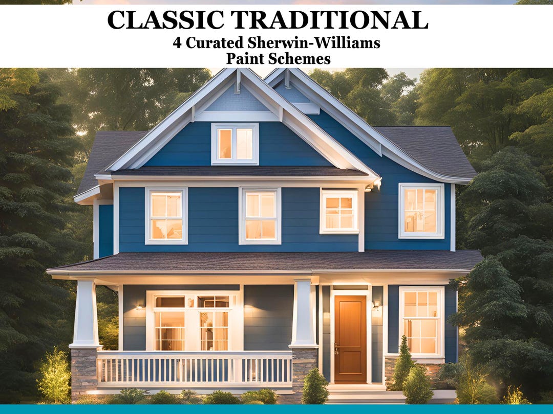 Classic Traditional Paint Colors, Curated Home Paint Ideas, Exterior ...