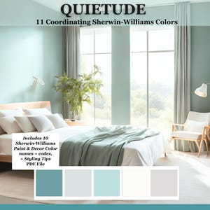 Sherwin-williams Quietude Paint Palette: 2025 Color Guide (digital ...