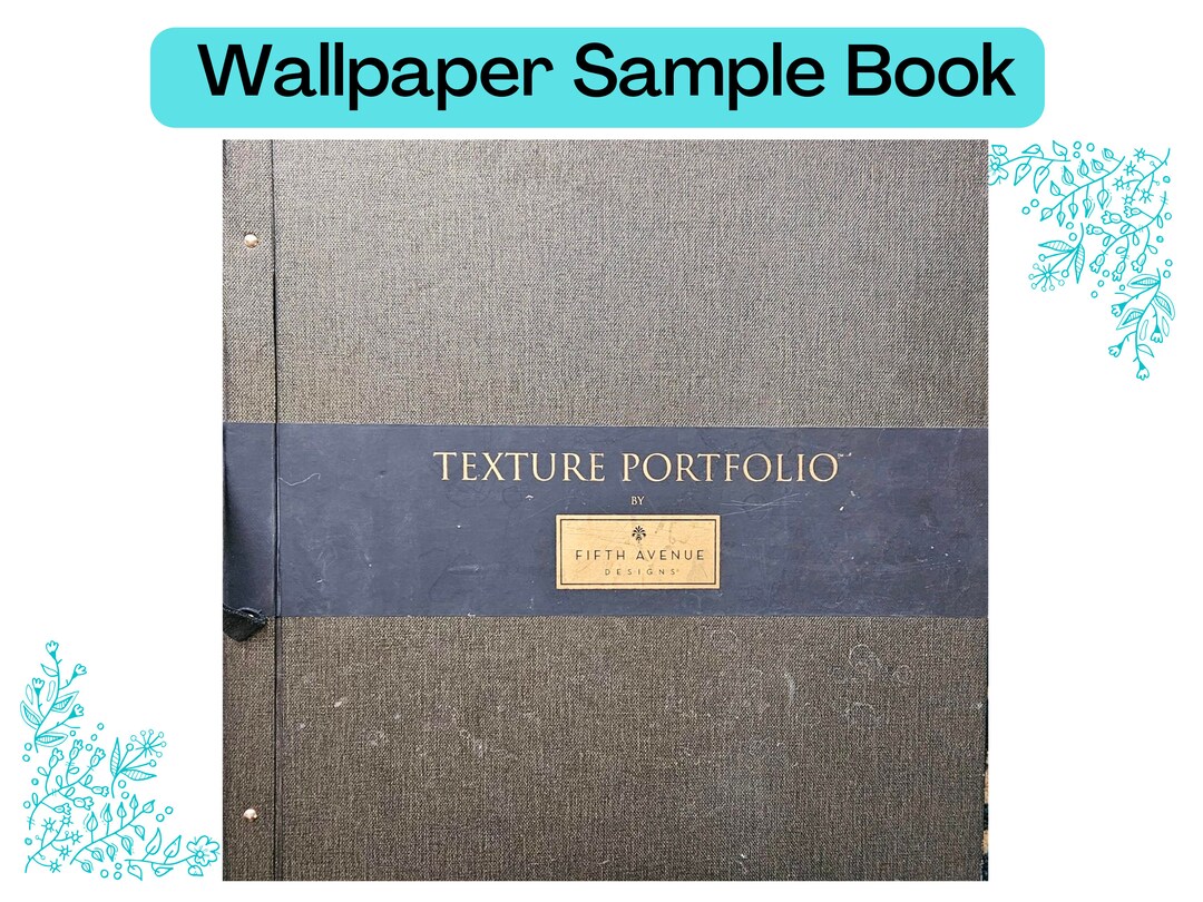 Deluxe Wallpaper Sample Book/ Texture Portfolio/ 124 Pages/ Premium ...