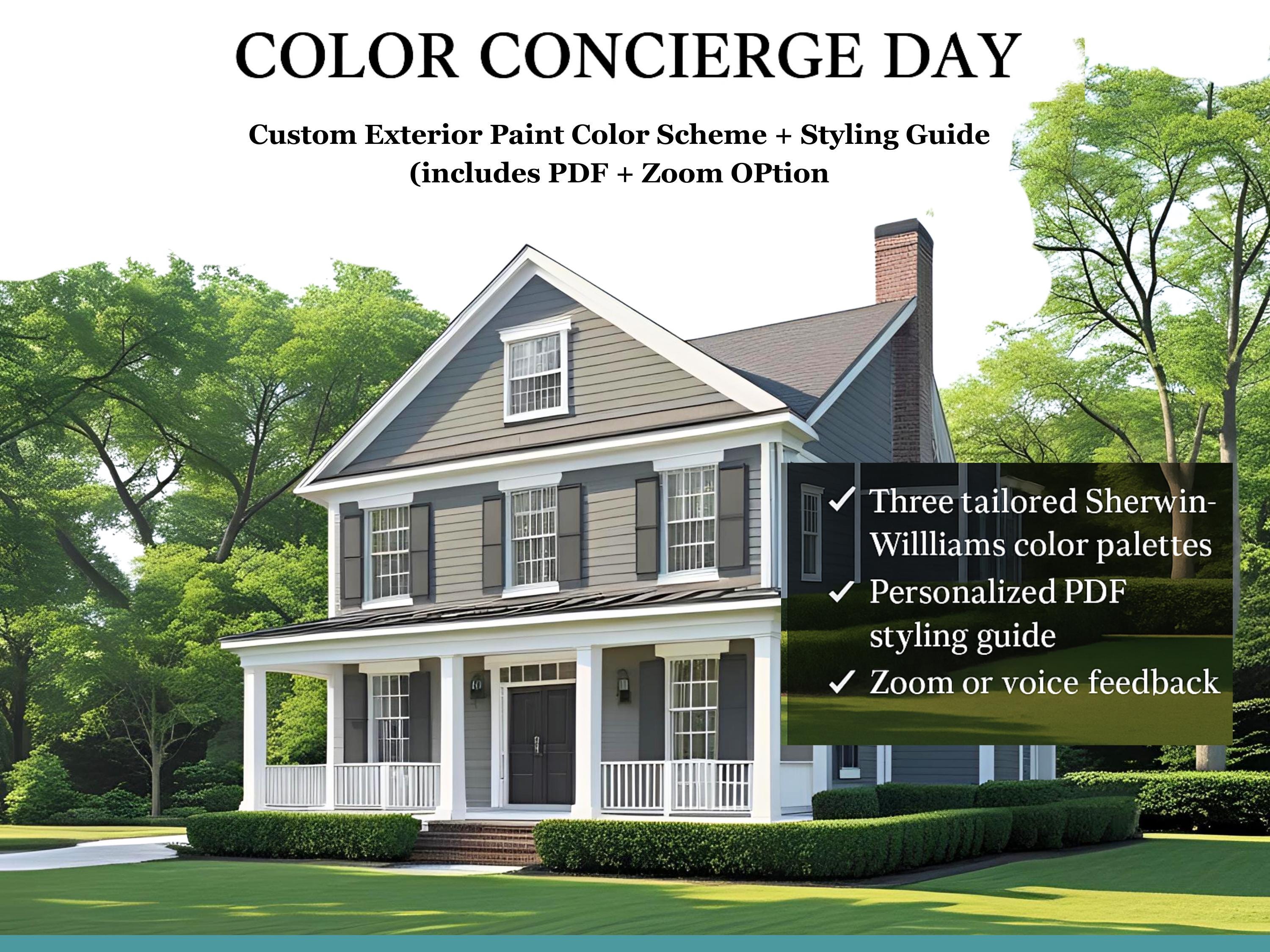 VIP Exterior Paint Color Consultation: Sherwin-williams E-design (PDF ...