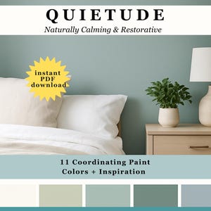 Sherwin-williams Quietude Paint Palette: 2025 Color Guide (digital ...