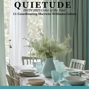 Sherwin-williams Quietude Paint Palette: 2025 Color Guide (digital ...