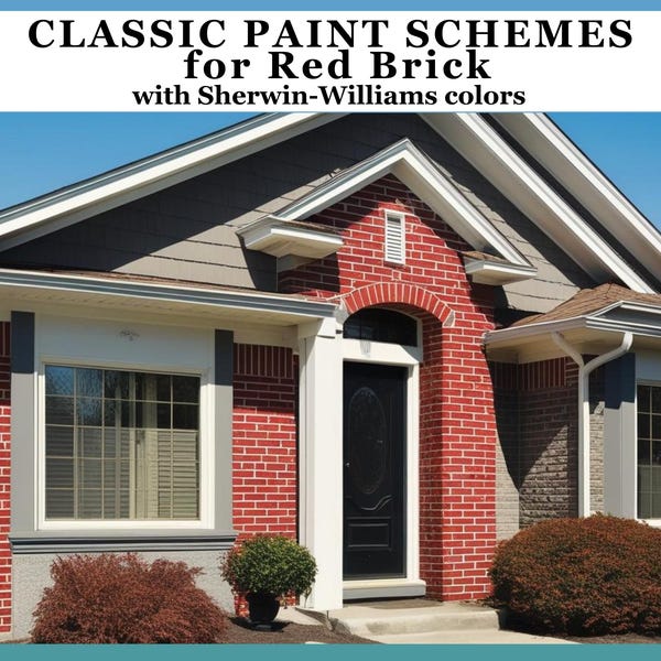 Red Brick Paint Colors - Etsy