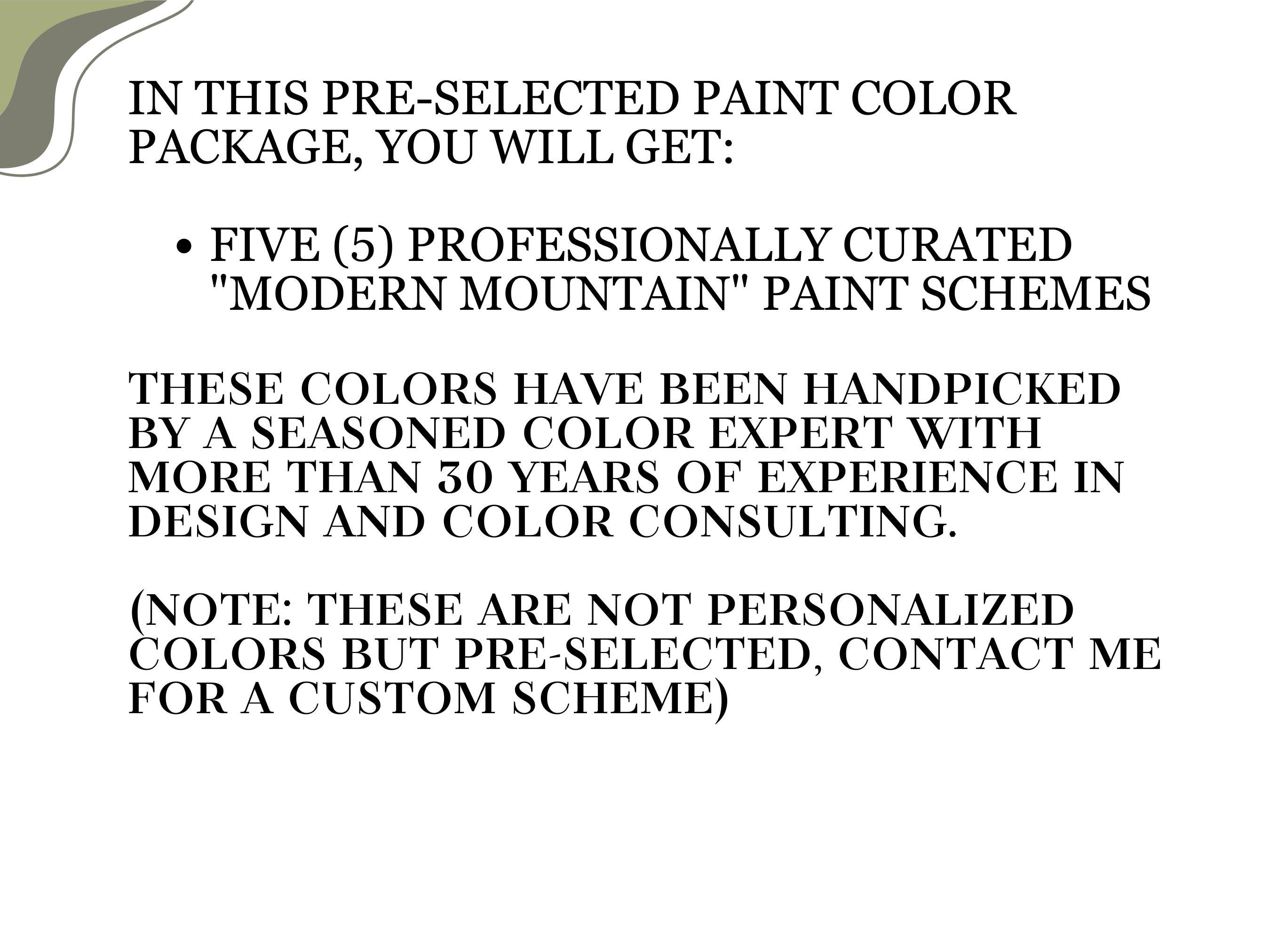 Modern Mountain, Paint Palette, Rustic Luxe Exterior Colors for a ...