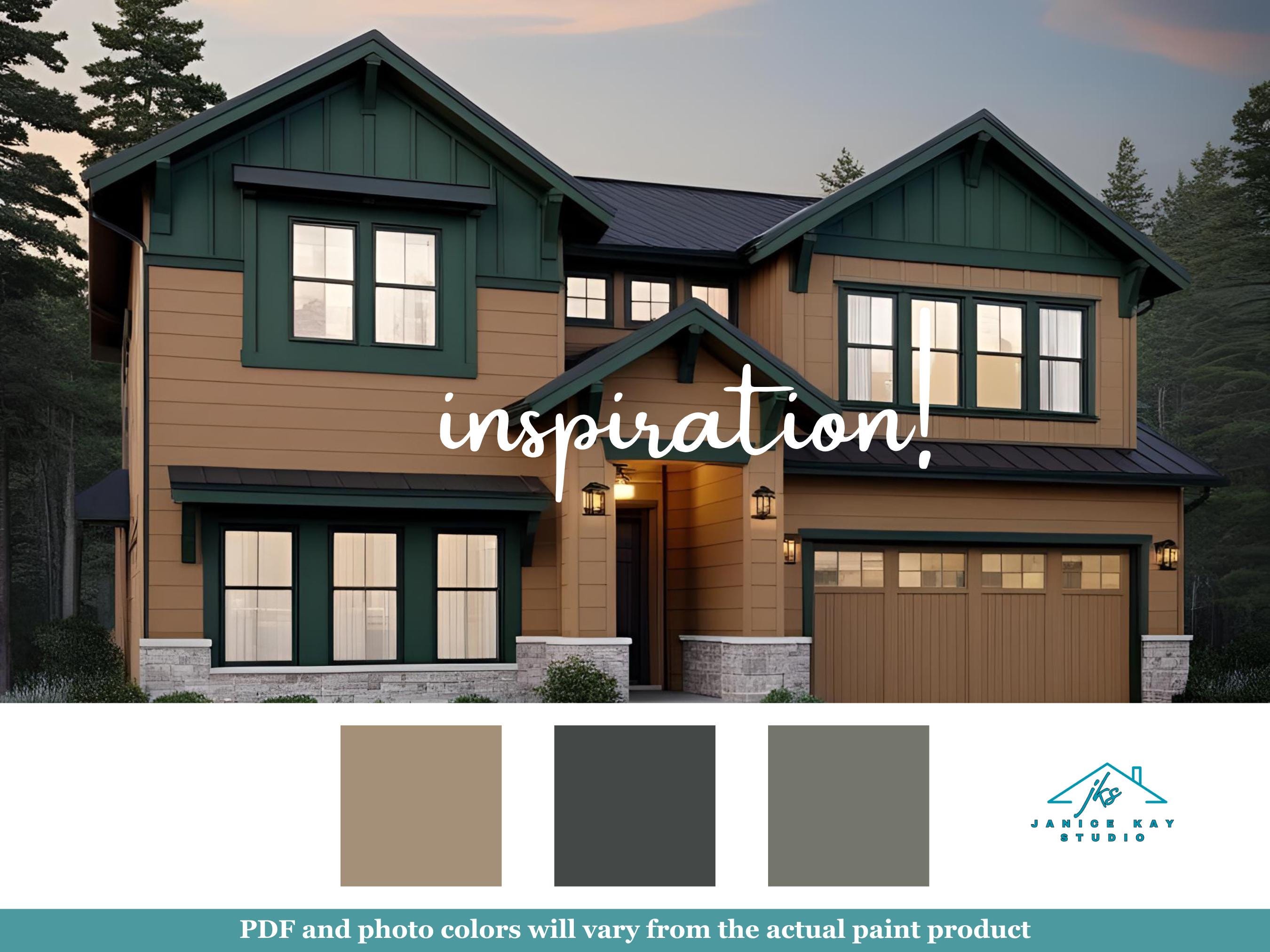 Modern Mountain, Paint Palette, Rustic Luxe Exterior Colors for a ...