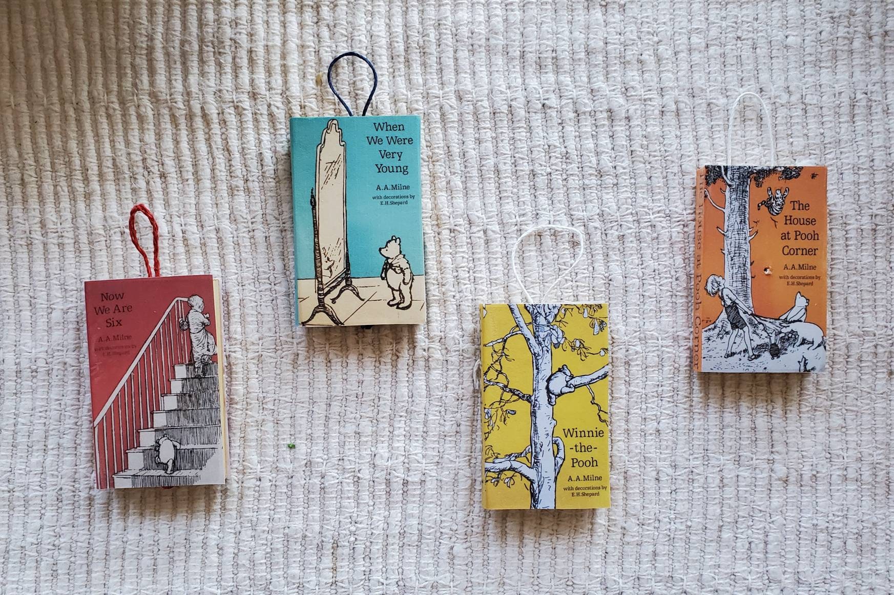 Customizable Winnie the Pooh Book Ornament With Honey Pot | Etsy