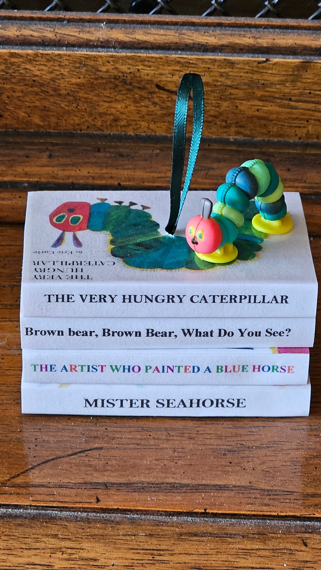 Customizable Hungry Caterpillar Book Ornament - Etsy