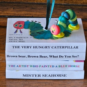 Customizable Hungry Caterpillar Book Ornament - Etsy
