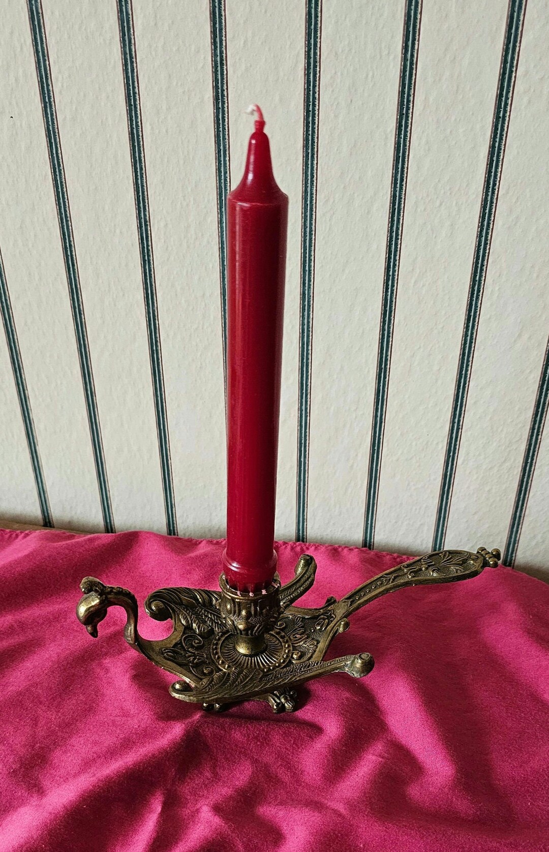 Antique Mythical Bird Bronze Taper Candleholder Gothic Home Decor - Etsy