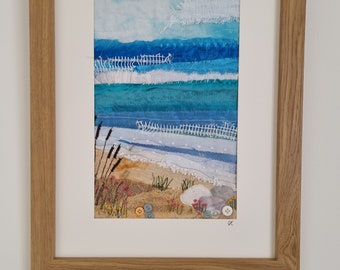 Needle Art, Fibre Art, Seascape, Skyscape, Merino Wool, Textile Art ...