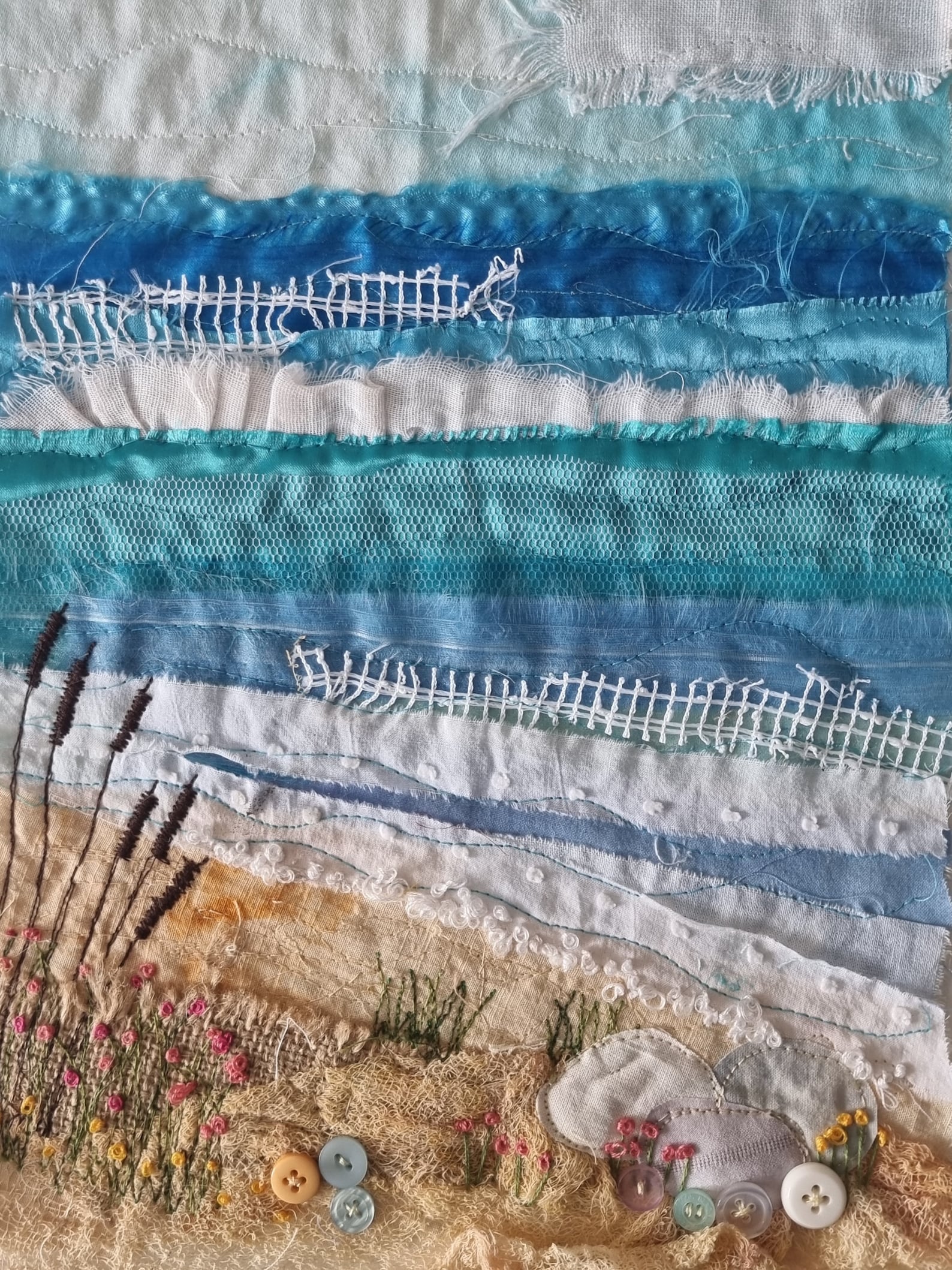 Seascape Textile Art Inspiration Kit - Etsy