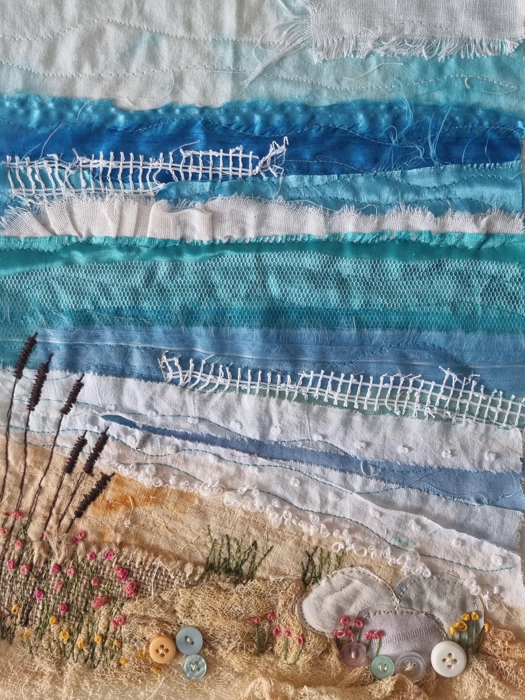 Seascape Textile Art Inspiration Kit - Etsy