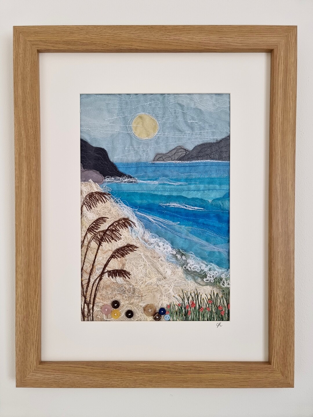 Original Textile Art Seascape - Etsy UK