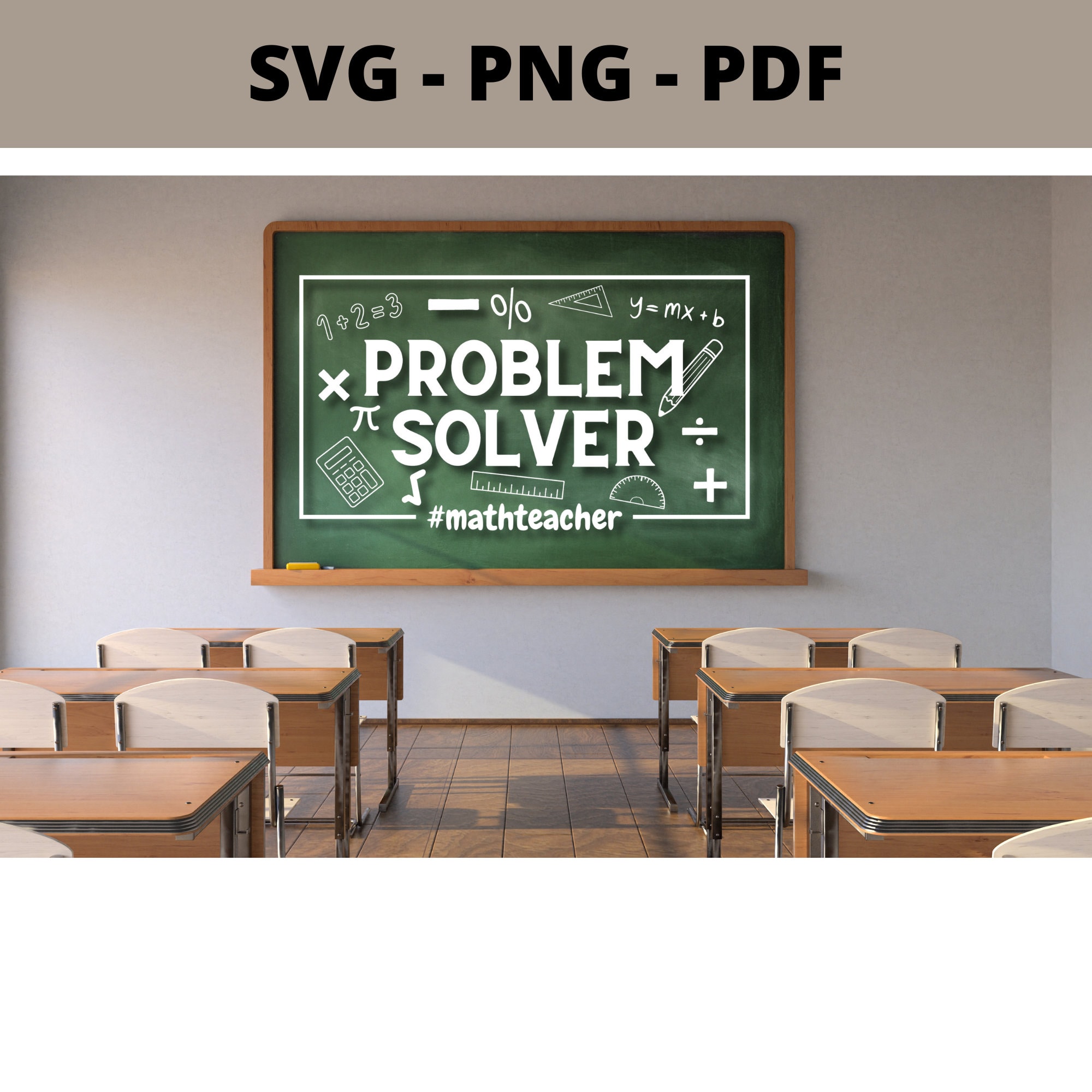Problem Solver Teacher Printable SVG PNG PDF File - Etsy