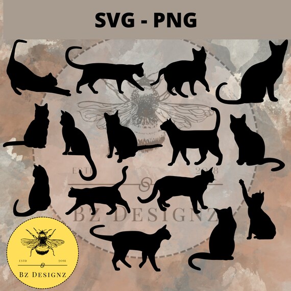 Cat Bundle Cats Lots of Cats Png Svg Digital Cut Files - Etsy
