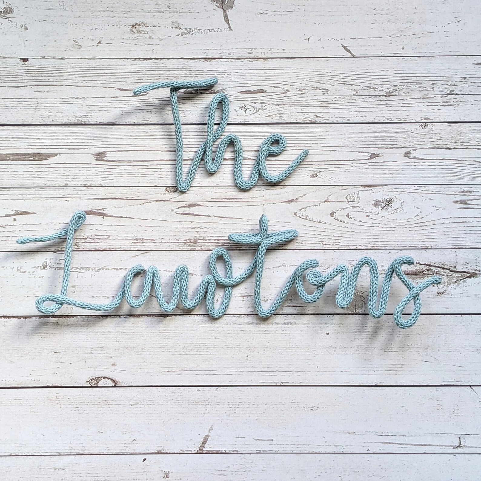 Crocheted Wire Words Personalised Knitted Word Custom Wire Word - Etsy UK