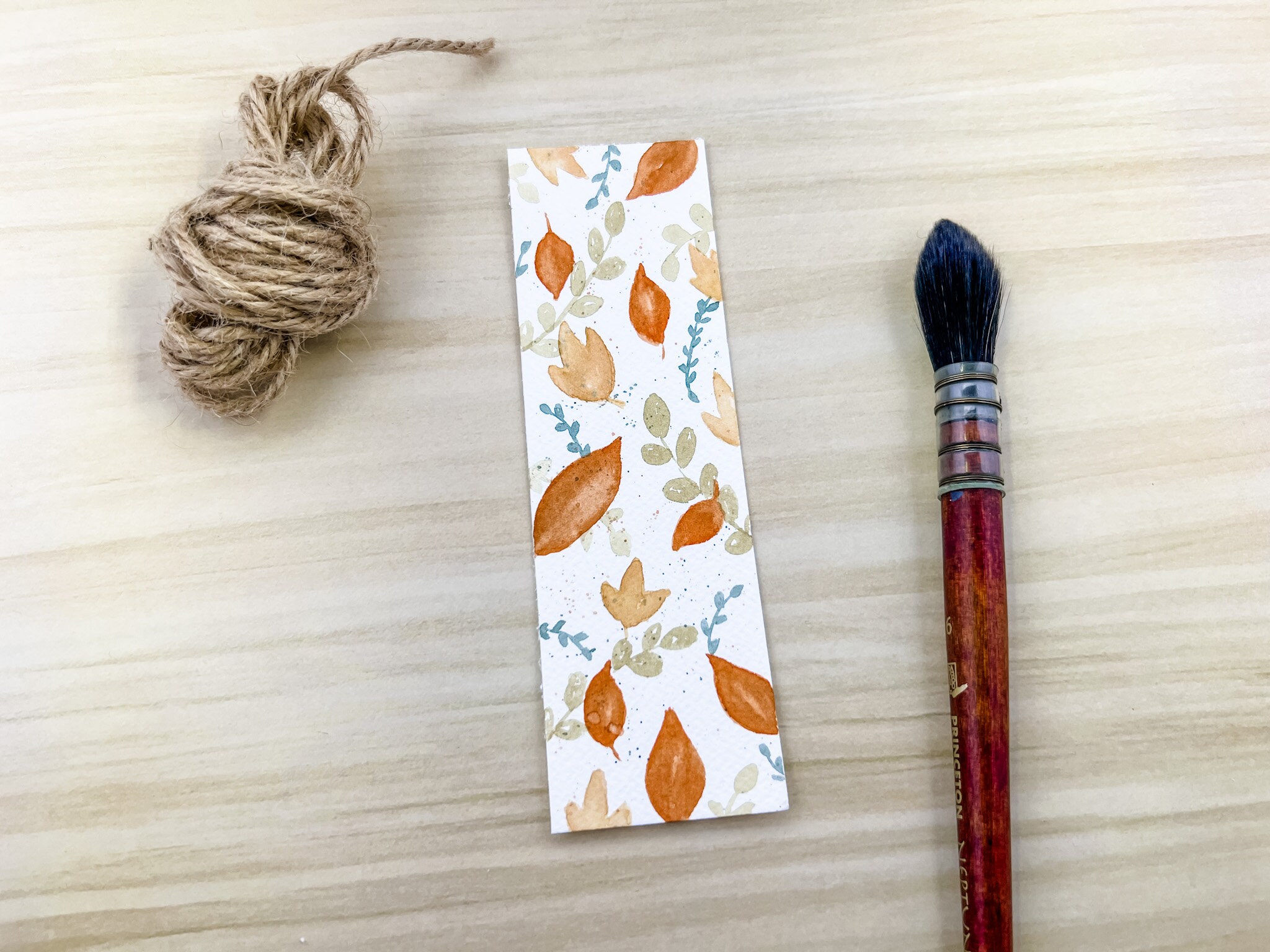 Original Watercolor Bookmark Fall Watercolor Bookmark - Etsy