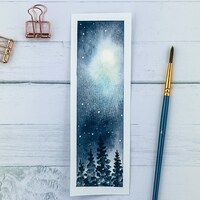 Watercolor Bookmarks - Etsy