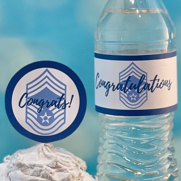 Water Bottle Labels Air Force - Etsy