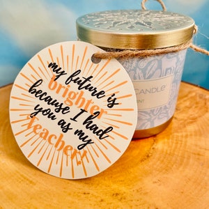 Teacher Appreciation Gift, My Future is Brighter Because I Had You as ...