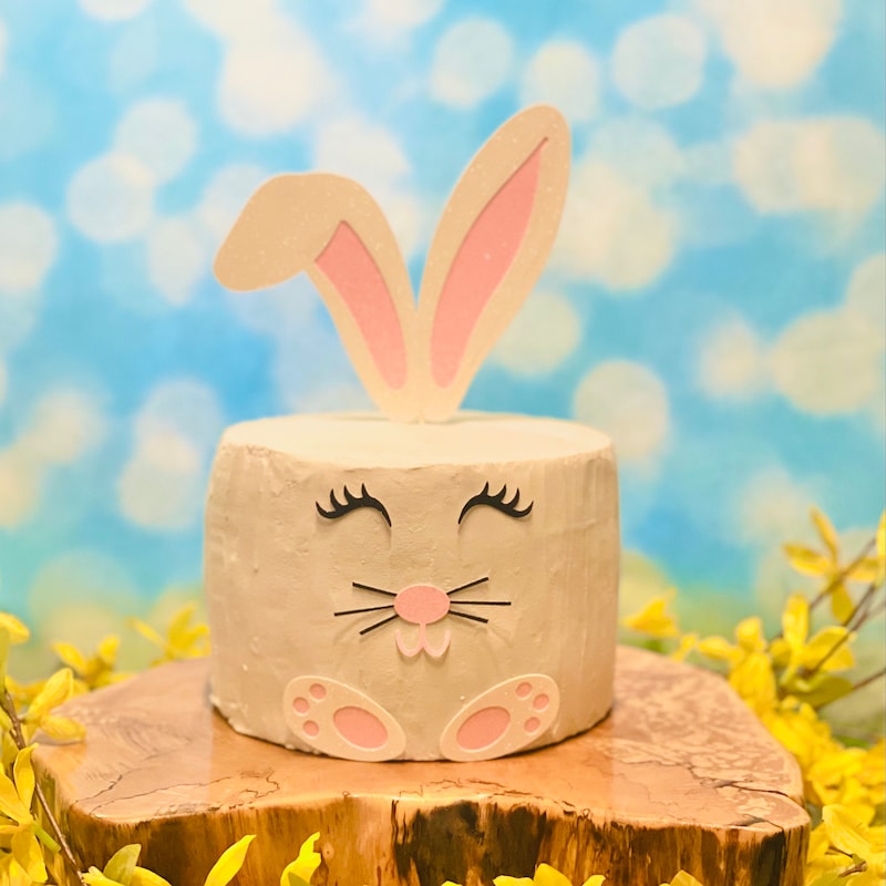 Bunny Cake Topper - Etsy