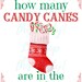 Candy Cane Guessing Game: Christmas Holiday Party (PDF Pattern) - Etsy