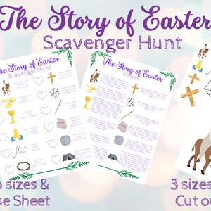 The Story of Easter Scavenger Hunt Easter Scavenger Hunt Resurrection ...
