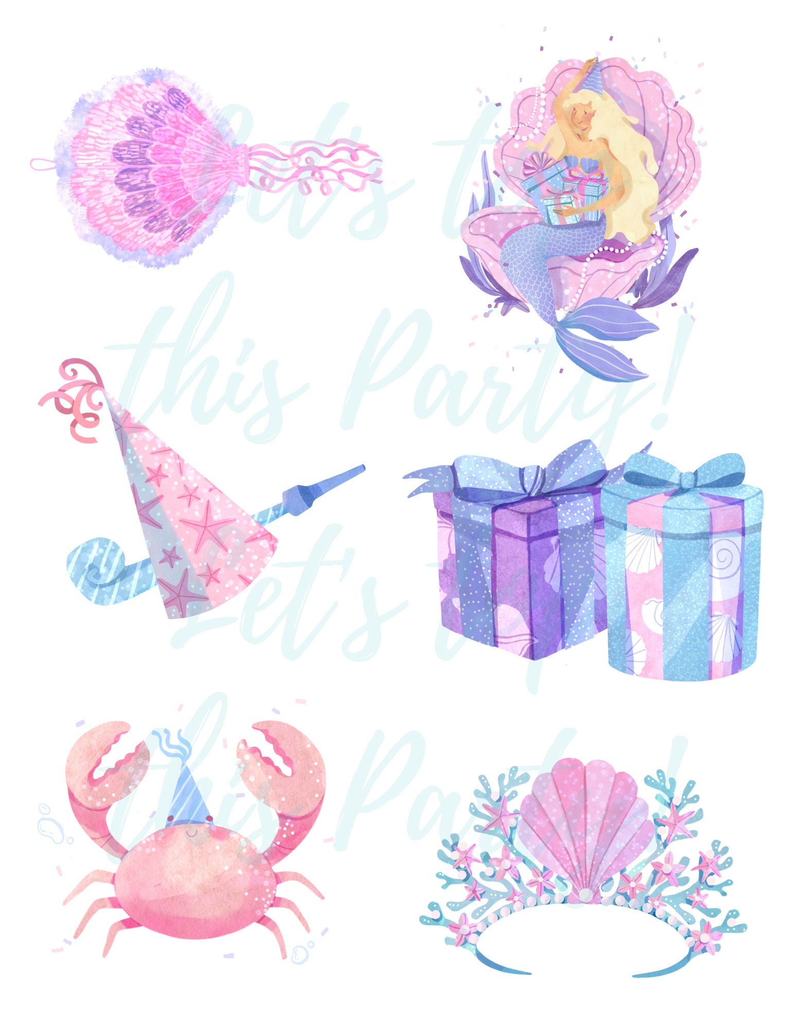 Mermaid Scavenger Hunt Mermaid Party Scavenger Hunt Ocean - Etsy