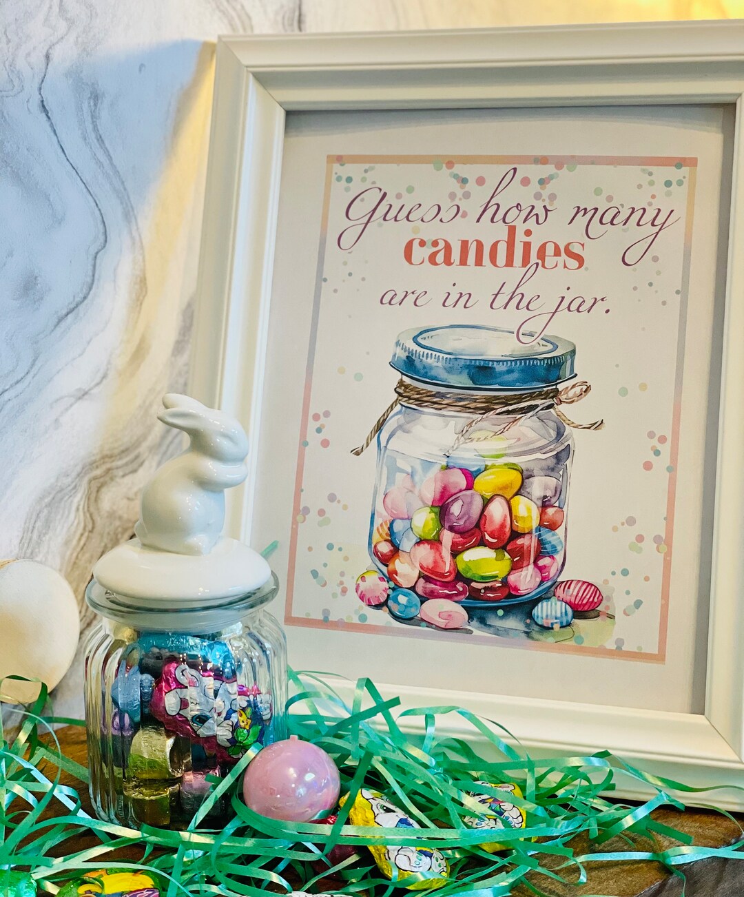 Guess How Many Candies Are in the Jar Easter Guessing Game Easter Candy ...