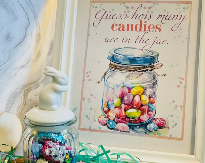 Easter Egg Guessing Game - Easter Guessing Jar Game - Easter Classroom ...