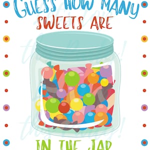 Guess How Many Candies Are in the Jar How Many Sweets Are in the Jar ...