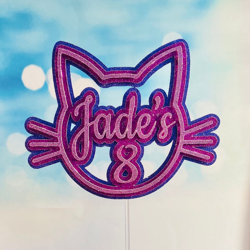 Cat Cake Toppers - Etsy