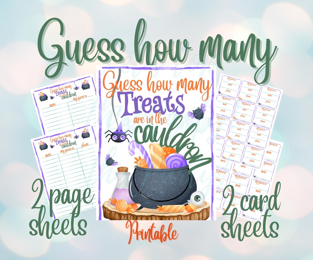 Guess How Many, Guess How Many Halloween Guess How Many Treats ...